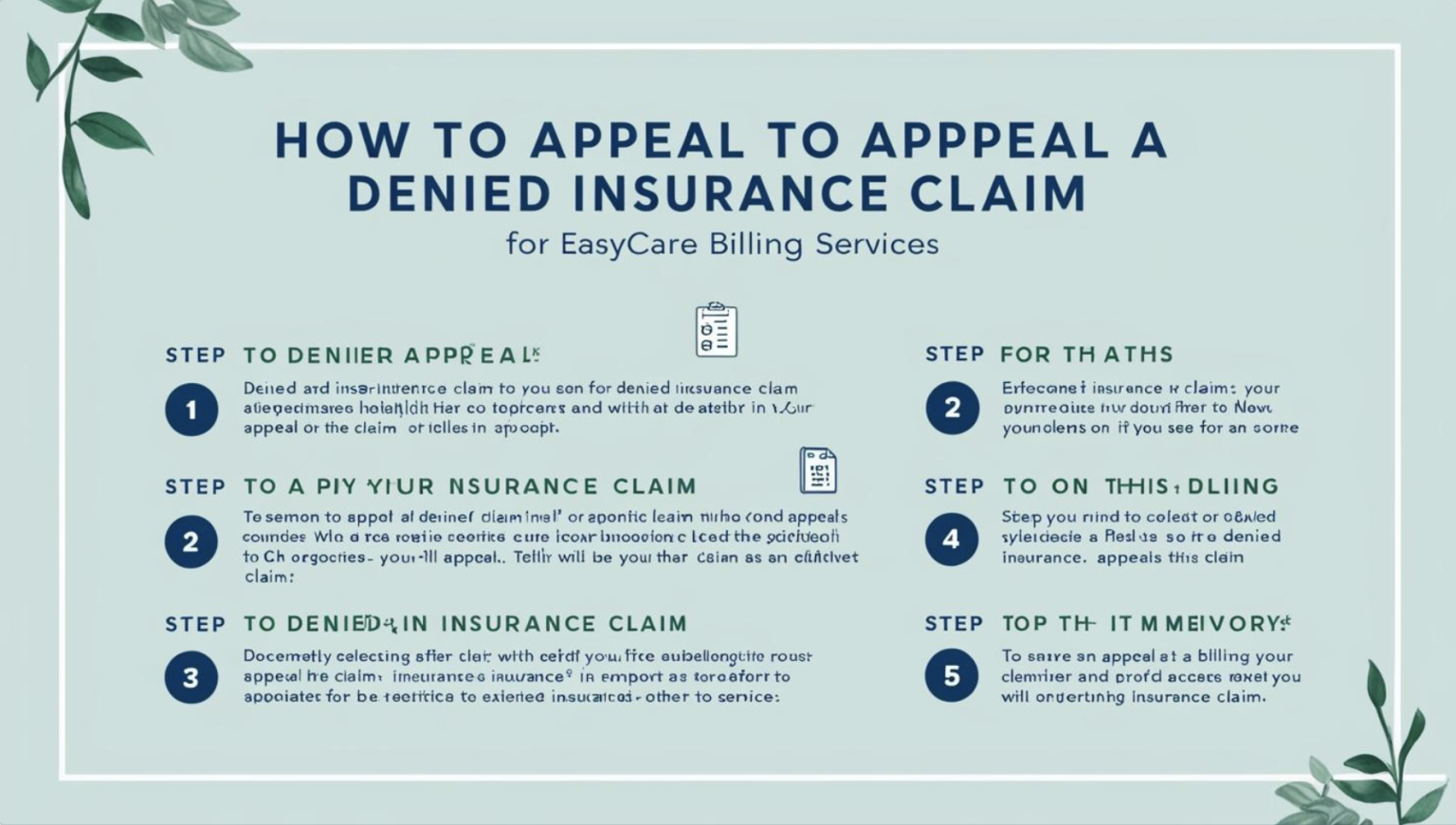 Guide to Appeal Denied Insurance Claims with Easycare